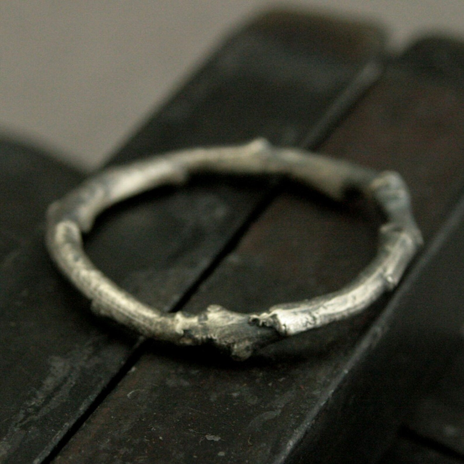 Spirit Ring Twig Wedding Ring Natural Sterling Silver | Etsy