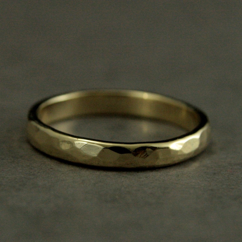 Hammered Gold Ring - Etsy