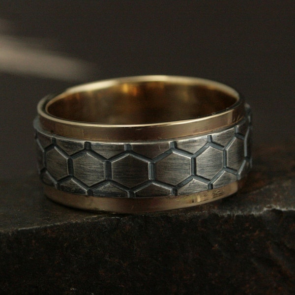 Honeycomb Ring - Etsy