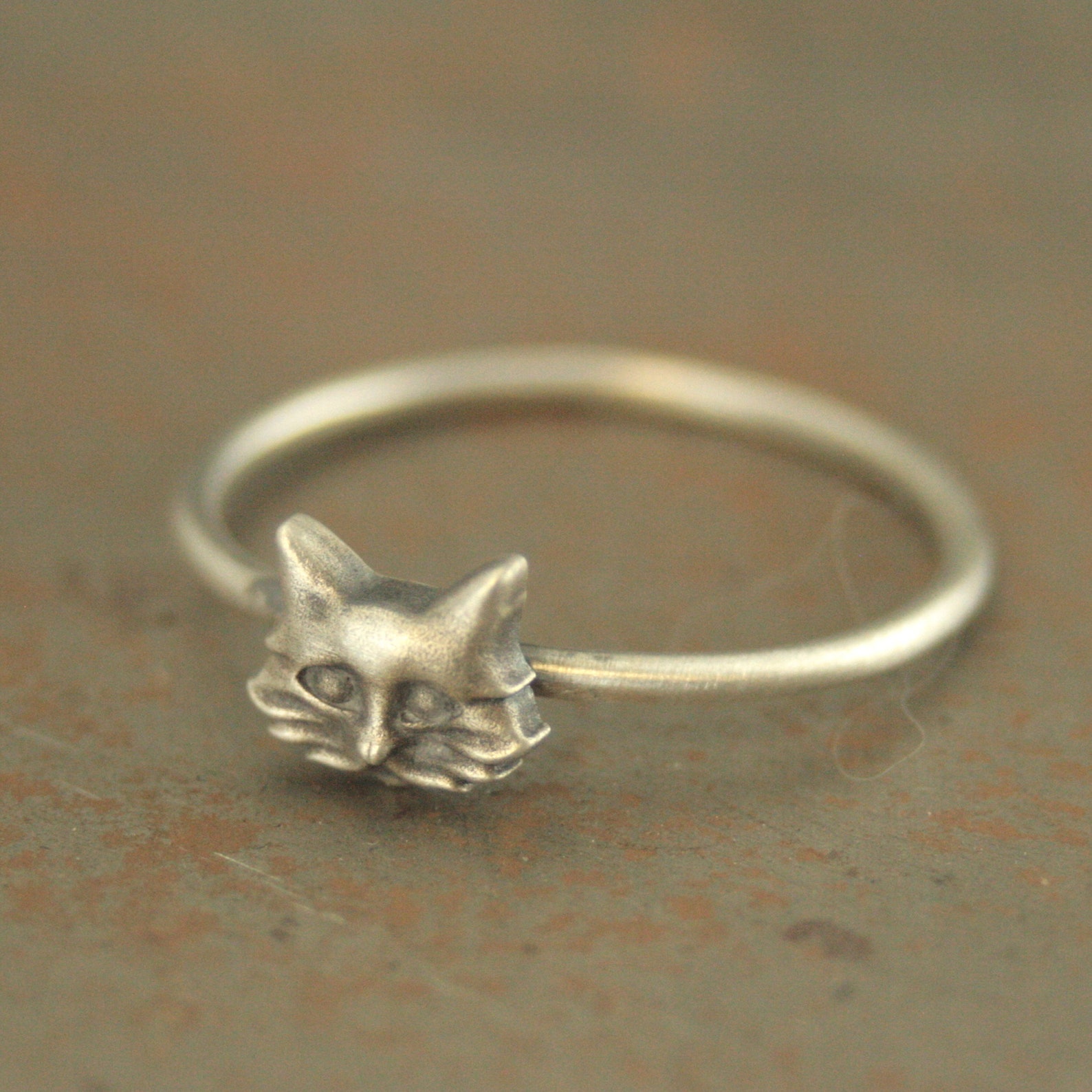 Kitty Cat Ring You've Cat to Be Kitten Me Silver Cat Ring Cat Head Ring ...
