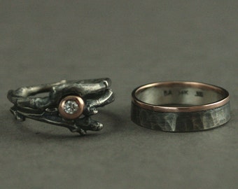 Rustic Wedding Ring | Etsy