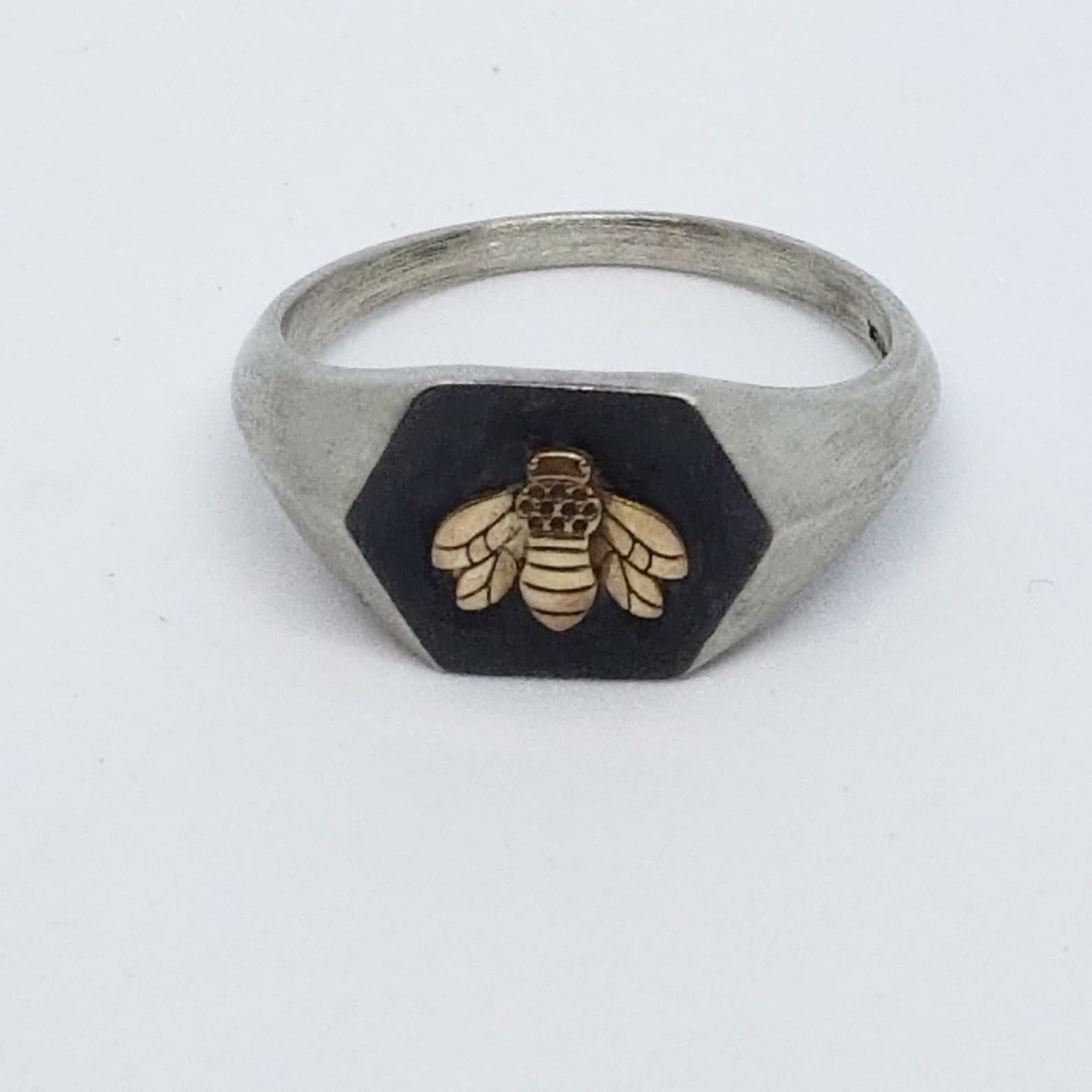 Honey Bee Signet Ring Gold Honeybee Ring Queen Bee Unique - Etsy