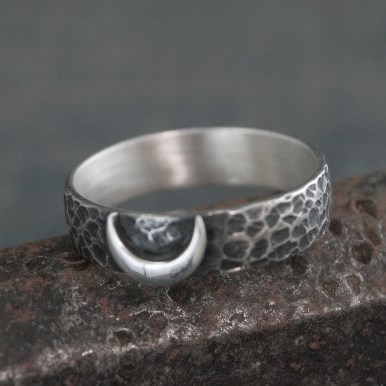 Moon Knight Inspired Ring Moon Ring Crescent Moon Ring for Men Sterling ...