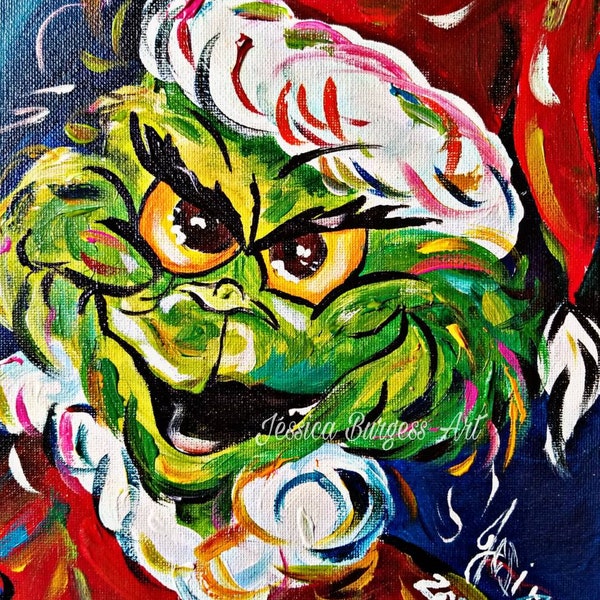 Grinch Painting - Etsy