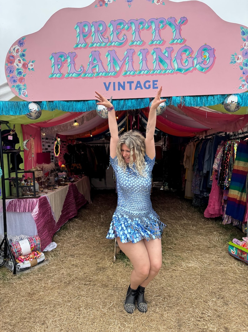 Handmade Mermaid Sequin Fearne Mini Party Festival Dress - Etsy