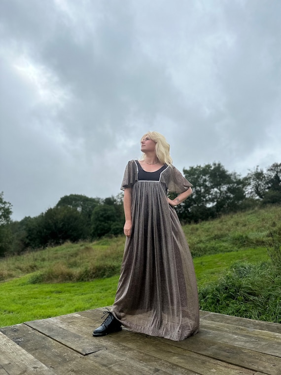 1970s QUAD MAXI DRESS - Vintage 1970s Quad Designer G… - Gem