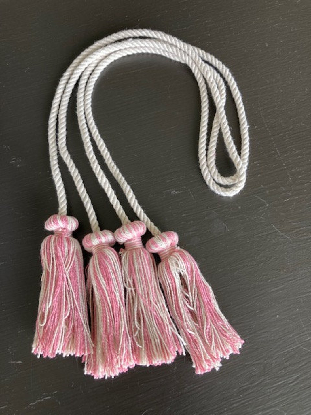 Harrington Chair Tieback Tassels, Rose-beige, 2"w X 3-1/4"h With a 25 ...