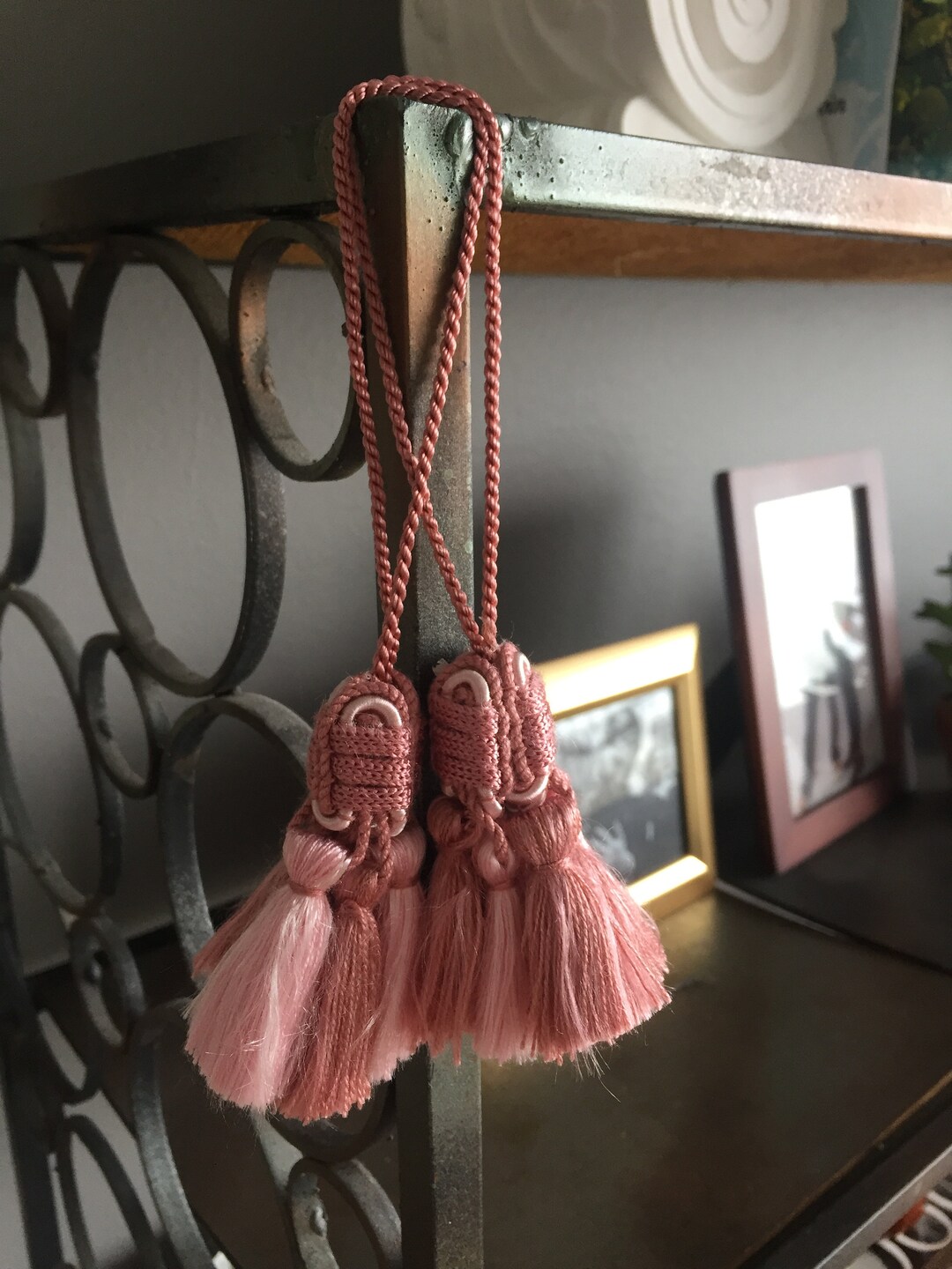 Tassels Hand-tied, Cotton/viscose, Multi Rose, Size is 2.5"h (approx ...