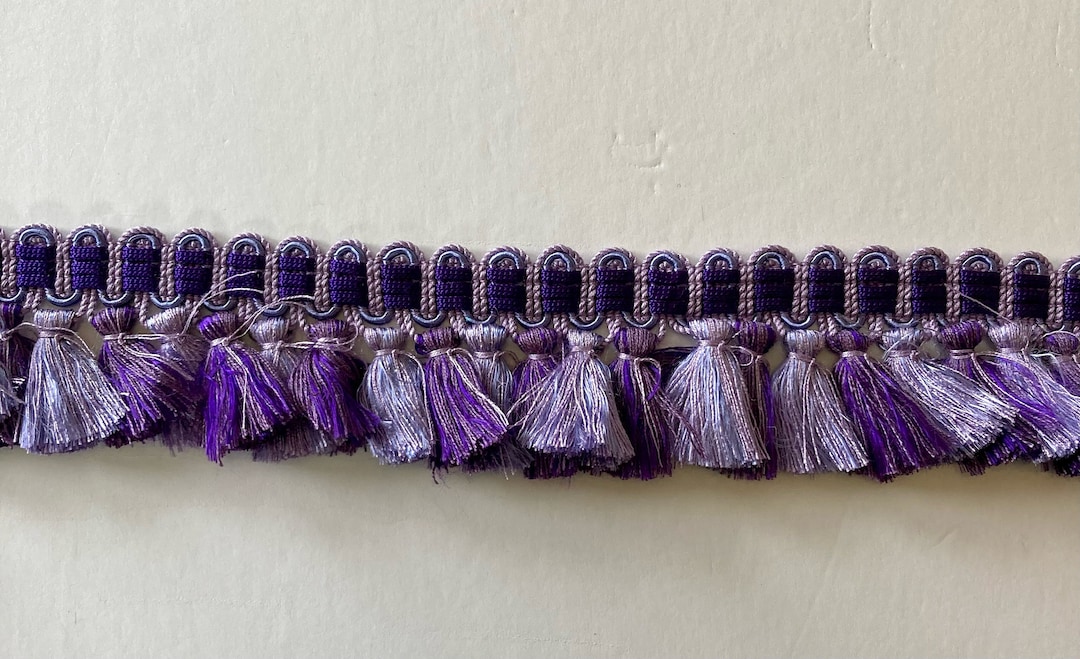 A Collection of Fine European Fringe by the Yard in Variegated Purple 2 ...
