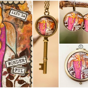 Whimsical Earrings - Inspirational Earrings - Angel Earrings - Life is ...