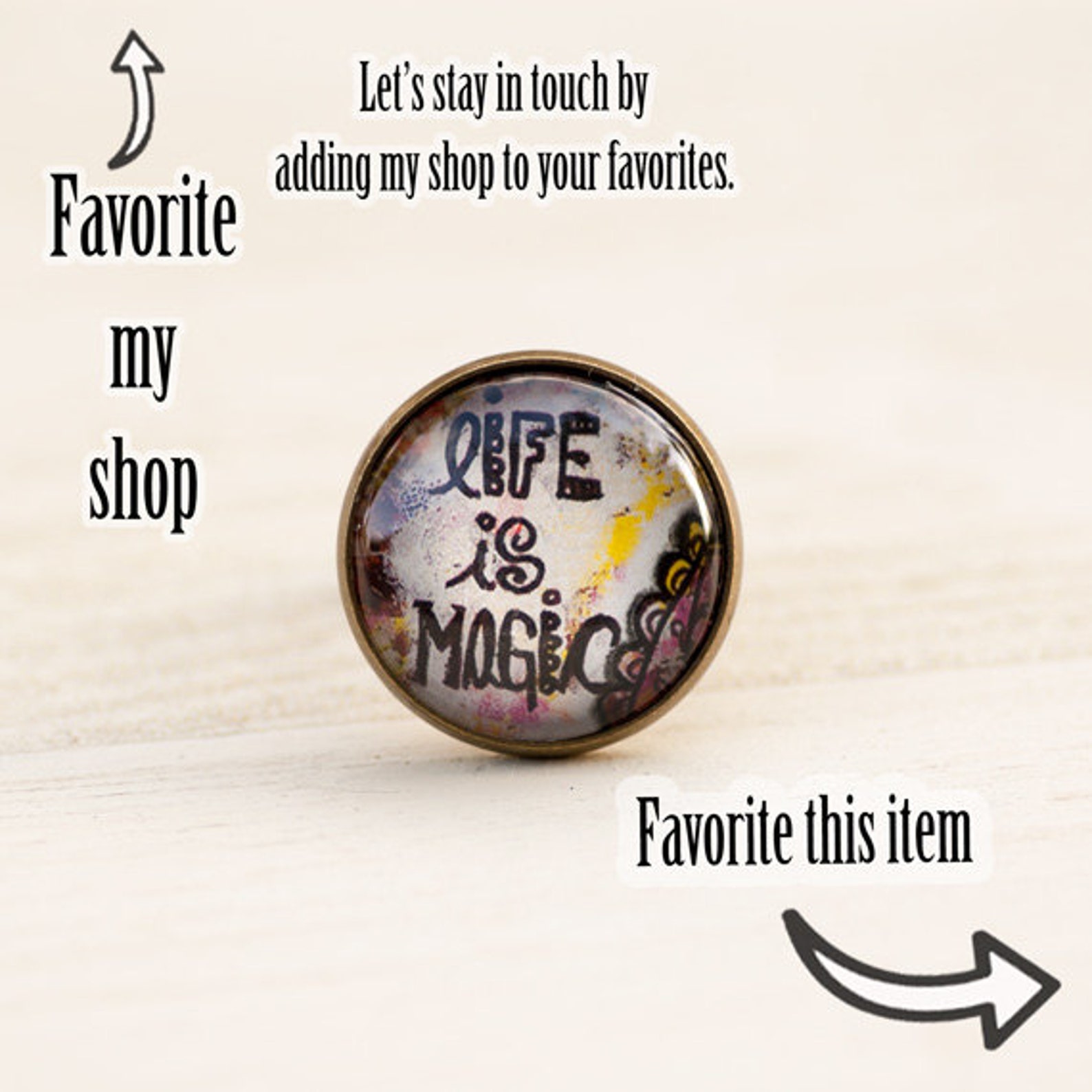 Magic Ring Inspirational Ring Positive Affirmation - Etsy