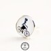 Bicyclist Lady on Bicycle Adjustable Ring Photo Ring With Bicycle ...