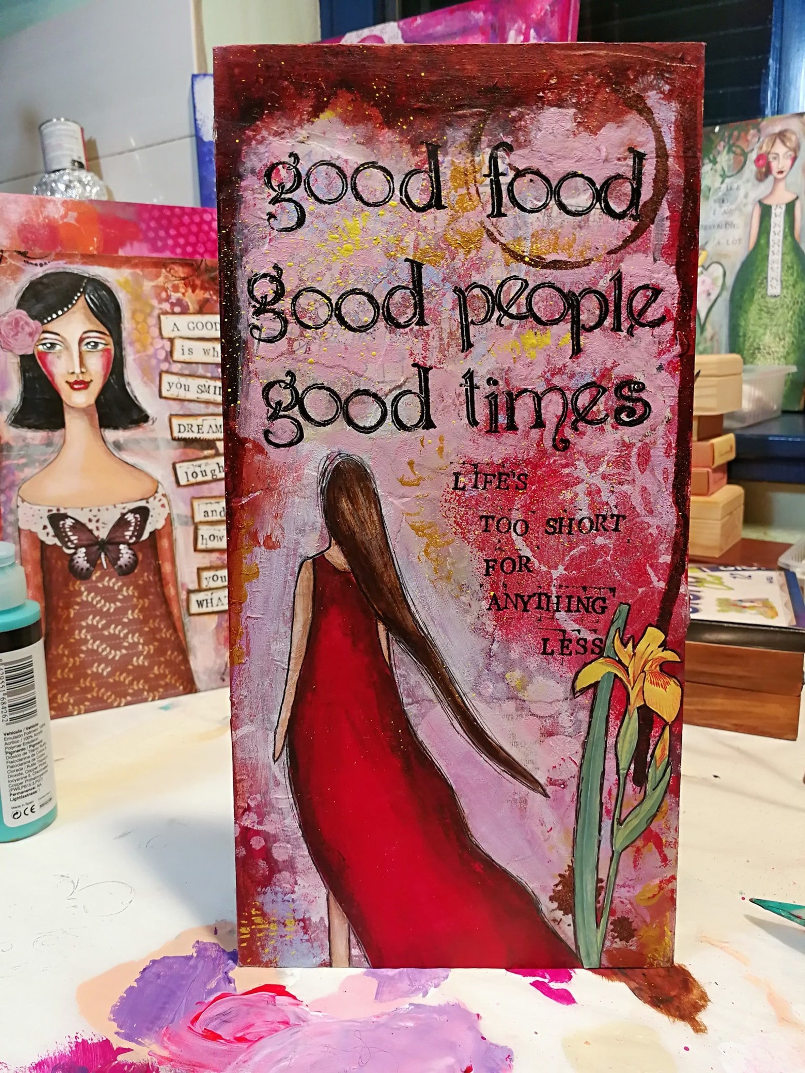 Good Food Good Friends Good Times Print Wall Art Prints | Etsy