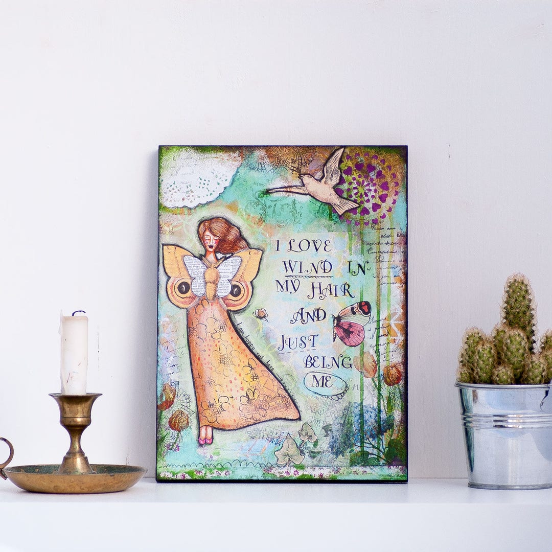 Green Wall Art - Wind Art - Poetry Wall Art - Inspirational Wall Art ...