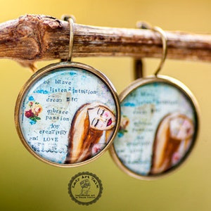 Be Brave - Inspirational Earrings - Motivational Gifts - Positive ...