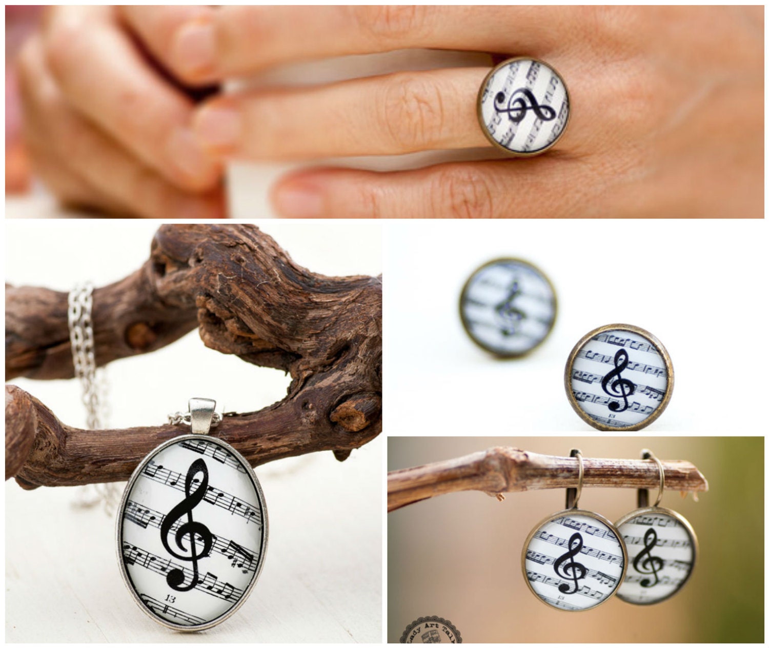 Treble Clef Ring Music Note Ring Treble Clef Jewelry | Etsy