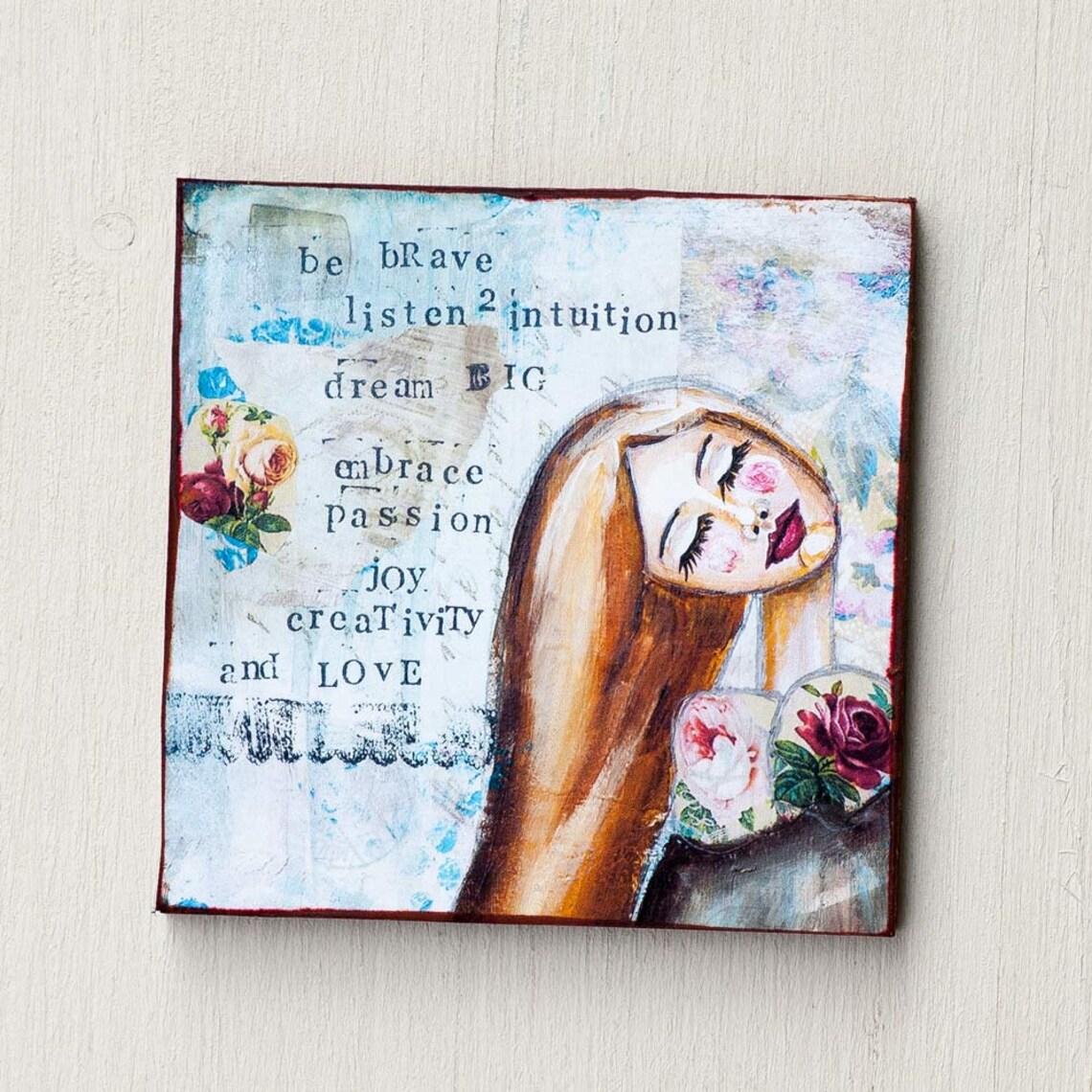 Inspirational Magnets Refrigerator Magnets Be Brave Art - Etsy