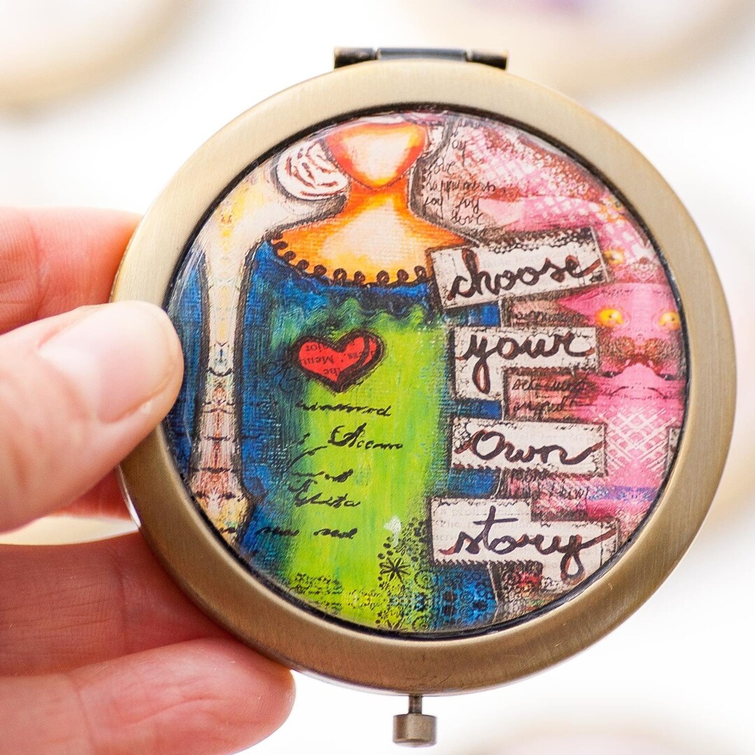 Compact Mirror - Hand Mirror - Inspirational Gifts for Women - Travel ...