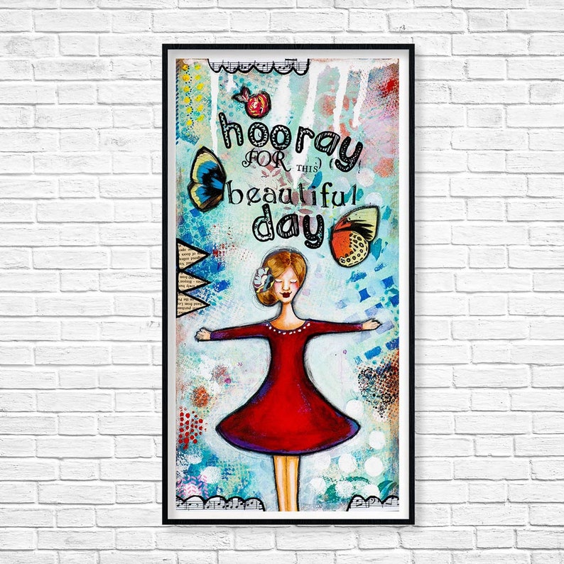 Beautiful Day Positive Inspiration Positive Wall Art - Etsy