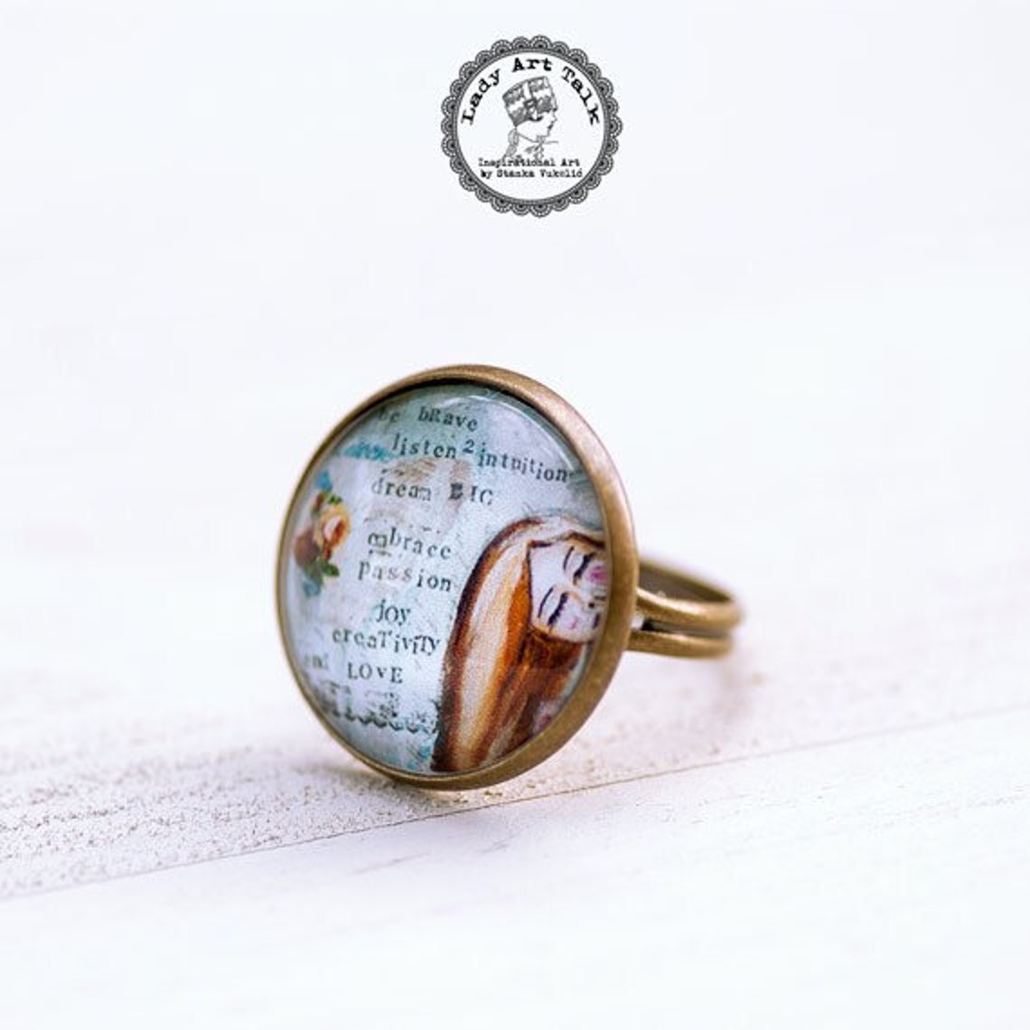 Be Brave Inspirational Ring for Women Motivational Ring - Etsy