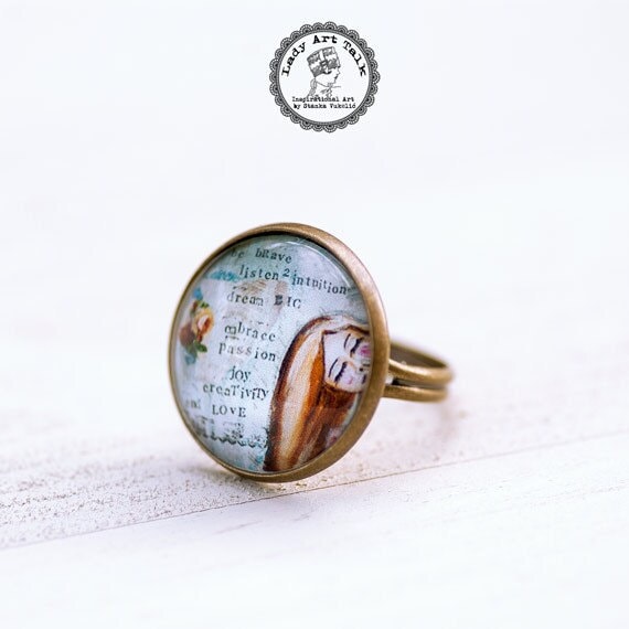 Be Brave Inspirational Ring for Women Motivational Ring - Etsy