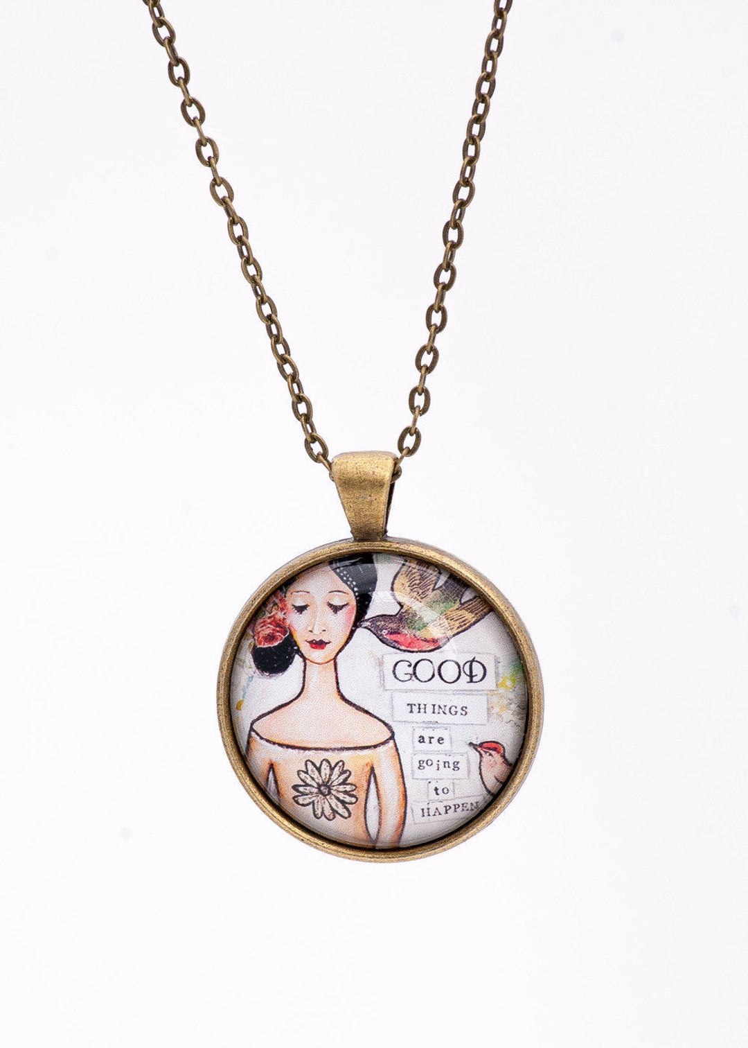 Inspirational Necklace - Whimsical Necklace - Positive Affirmation ...