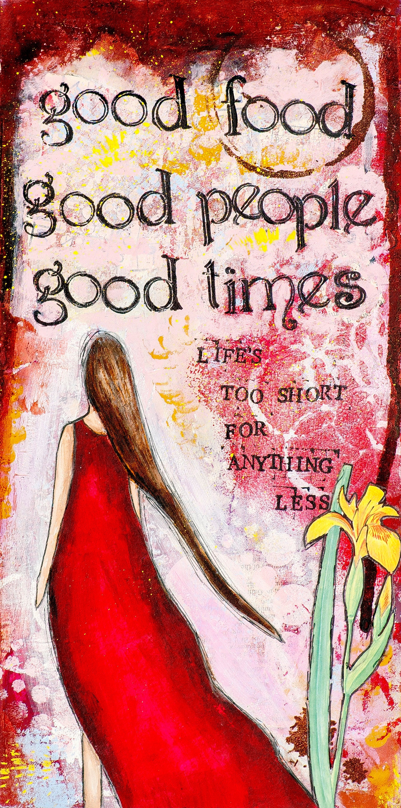 Good Food Good Friends Good Times Print Wall Art Prints | Etsy