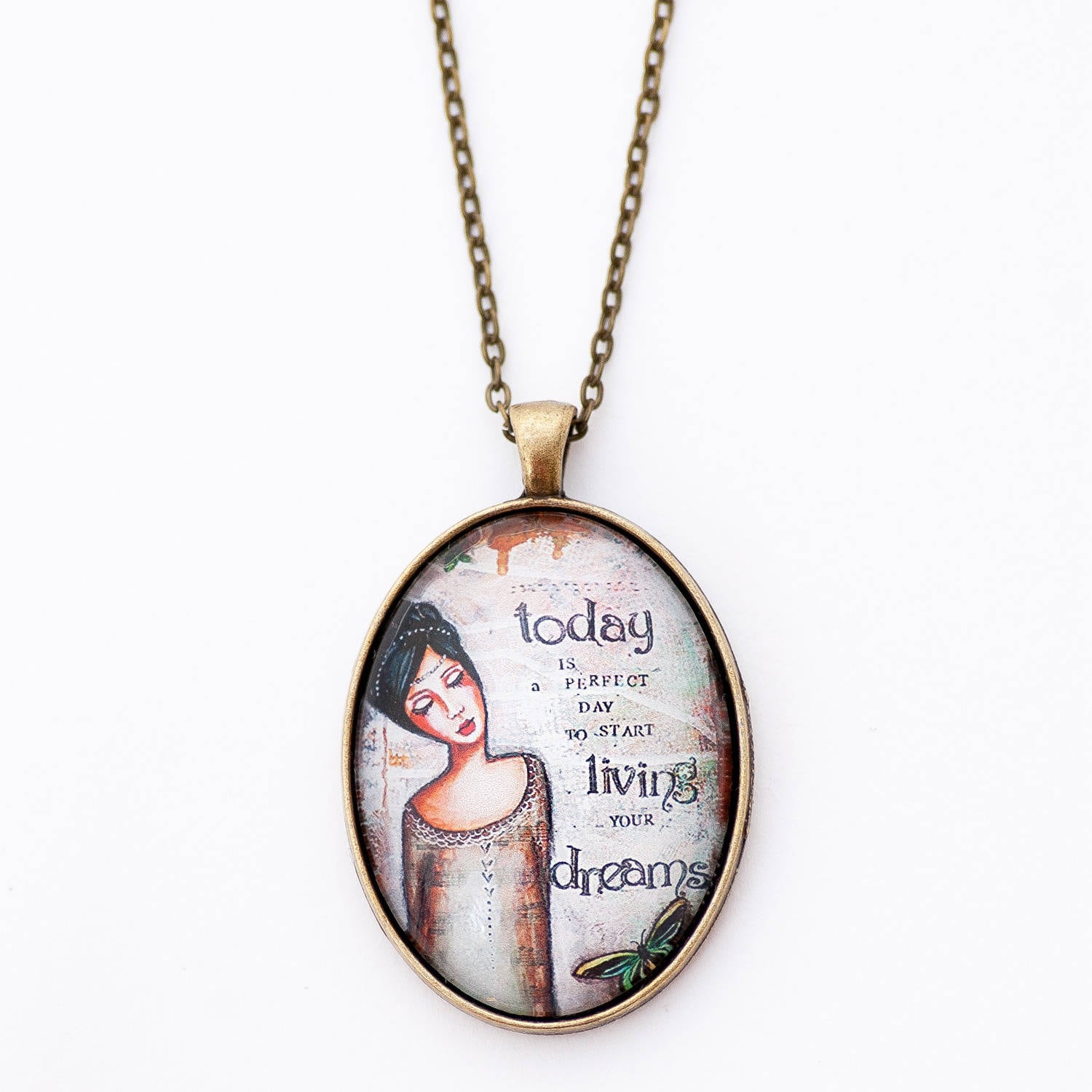 Quote Necklace Inspirational Necklace for Women | Etsy