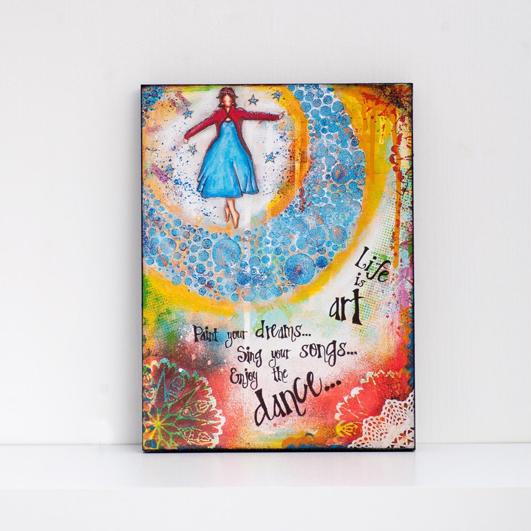 Art Quotes Print - Prints on Wood - Ready to Hang Art - Inspirational ...