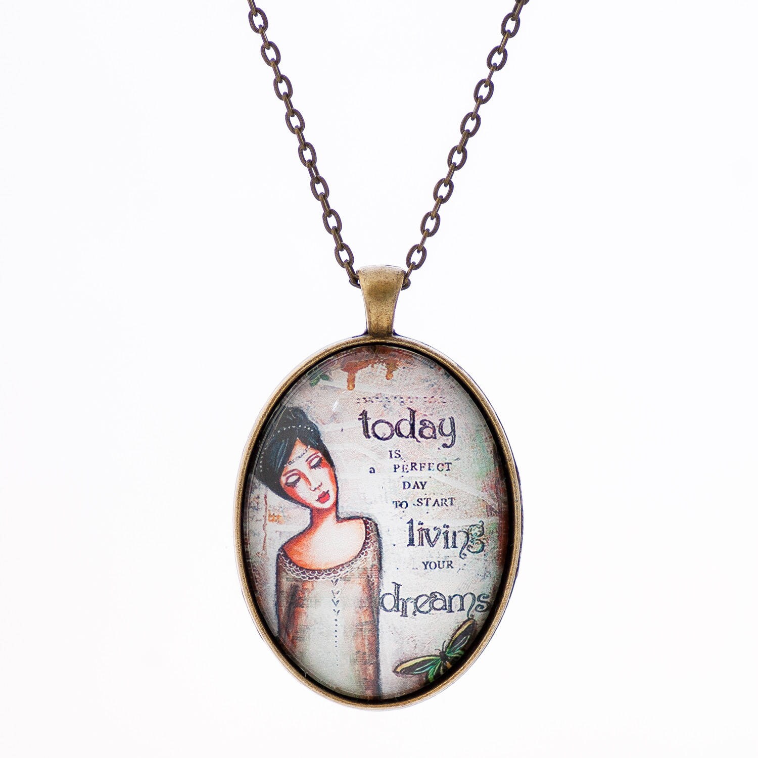 Quote Necklace - Inspirational Necklace for Women - Inspirational ...