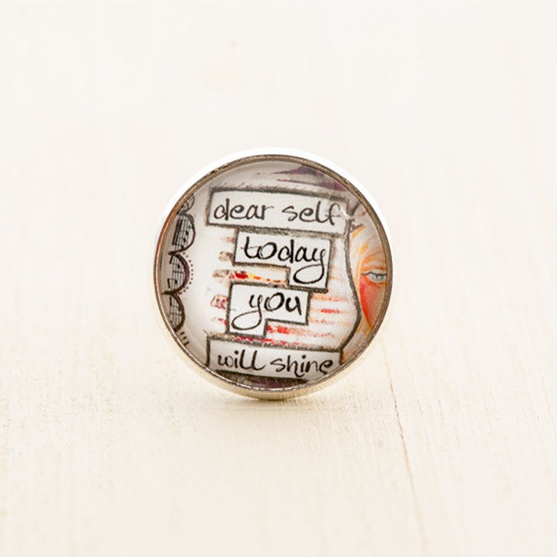 Self Love Inspirational Ring Motivational Adjustable Ring | Etsy