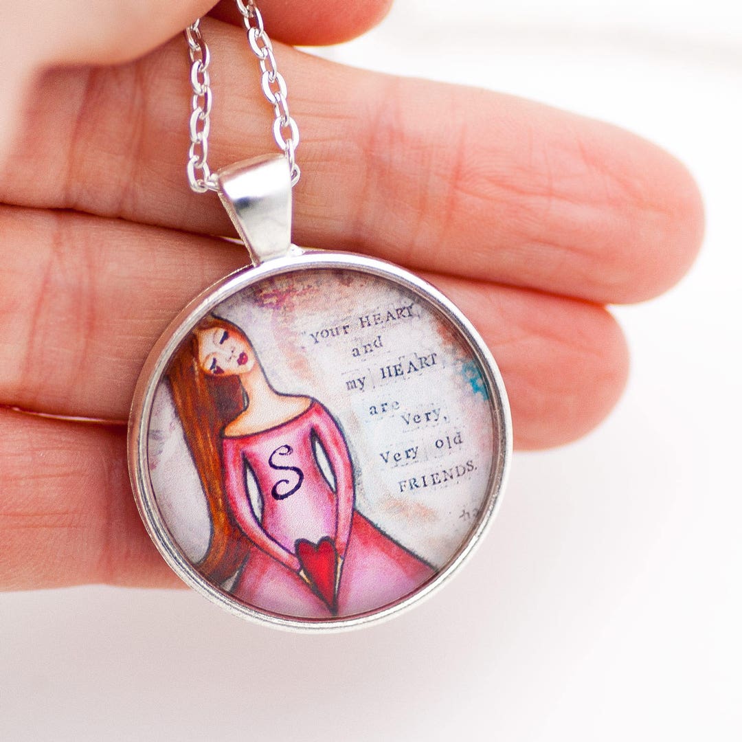 Personalized Initial Necklace - Personalized Necklace - Best Friend ...