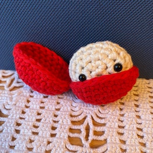 Crochet Babybel. Gift for Cheese Lover, Foodie, Smiling Cheese ...