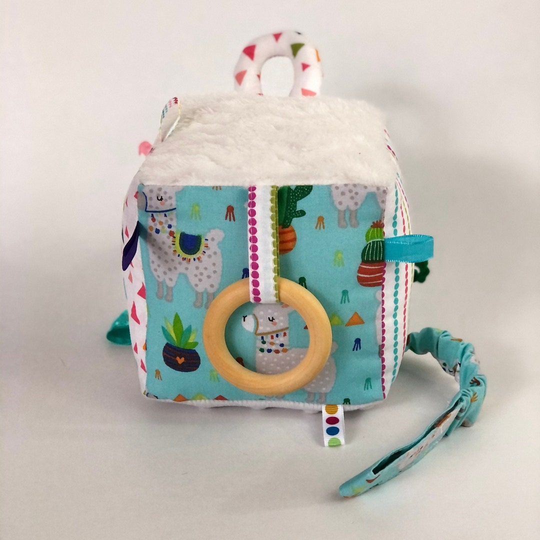 Activity Baby Soft Block, Sensory Cube, Fabric Cube Toy, Montessori ...