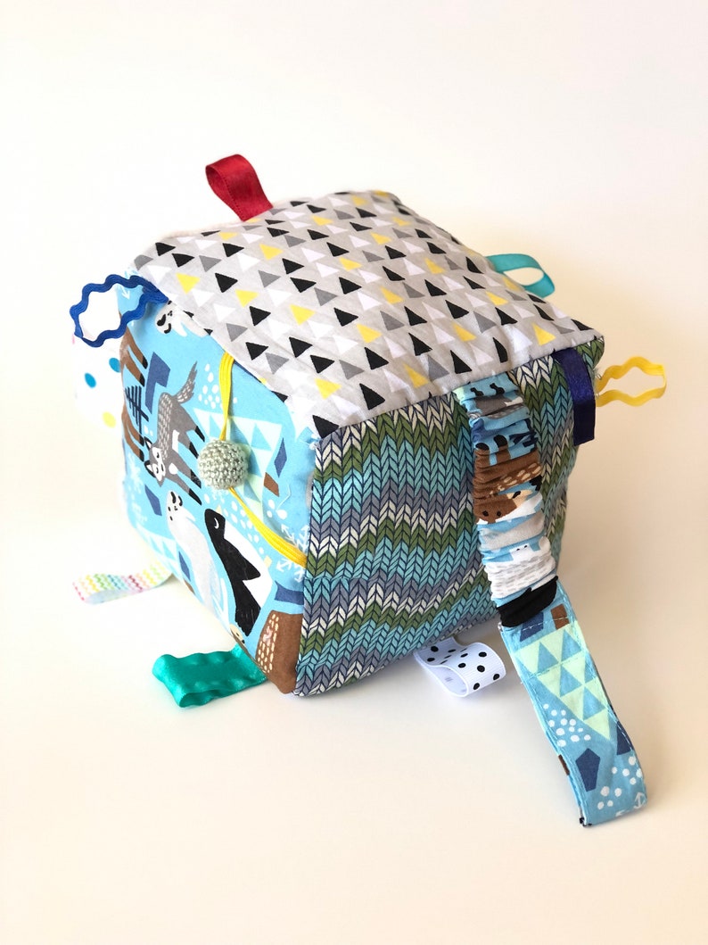 Activity Baby Soft Block Sensory Cube Fabric Cube Toy - Etsy