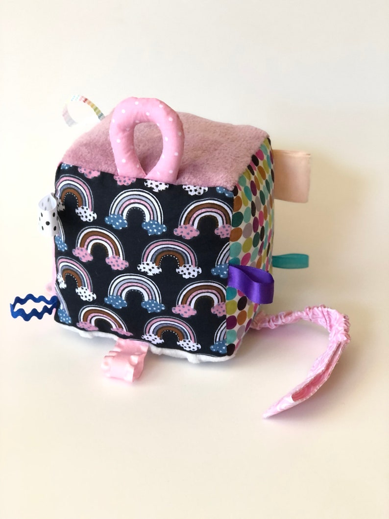 Activity Baby Soft Block, Sensory Cube, Fabric Cube Toy, Montessori ...