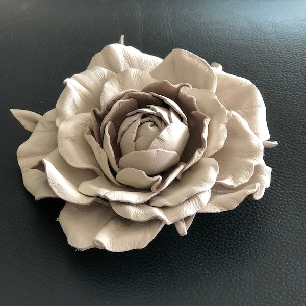 Leather Brooch - Etsy