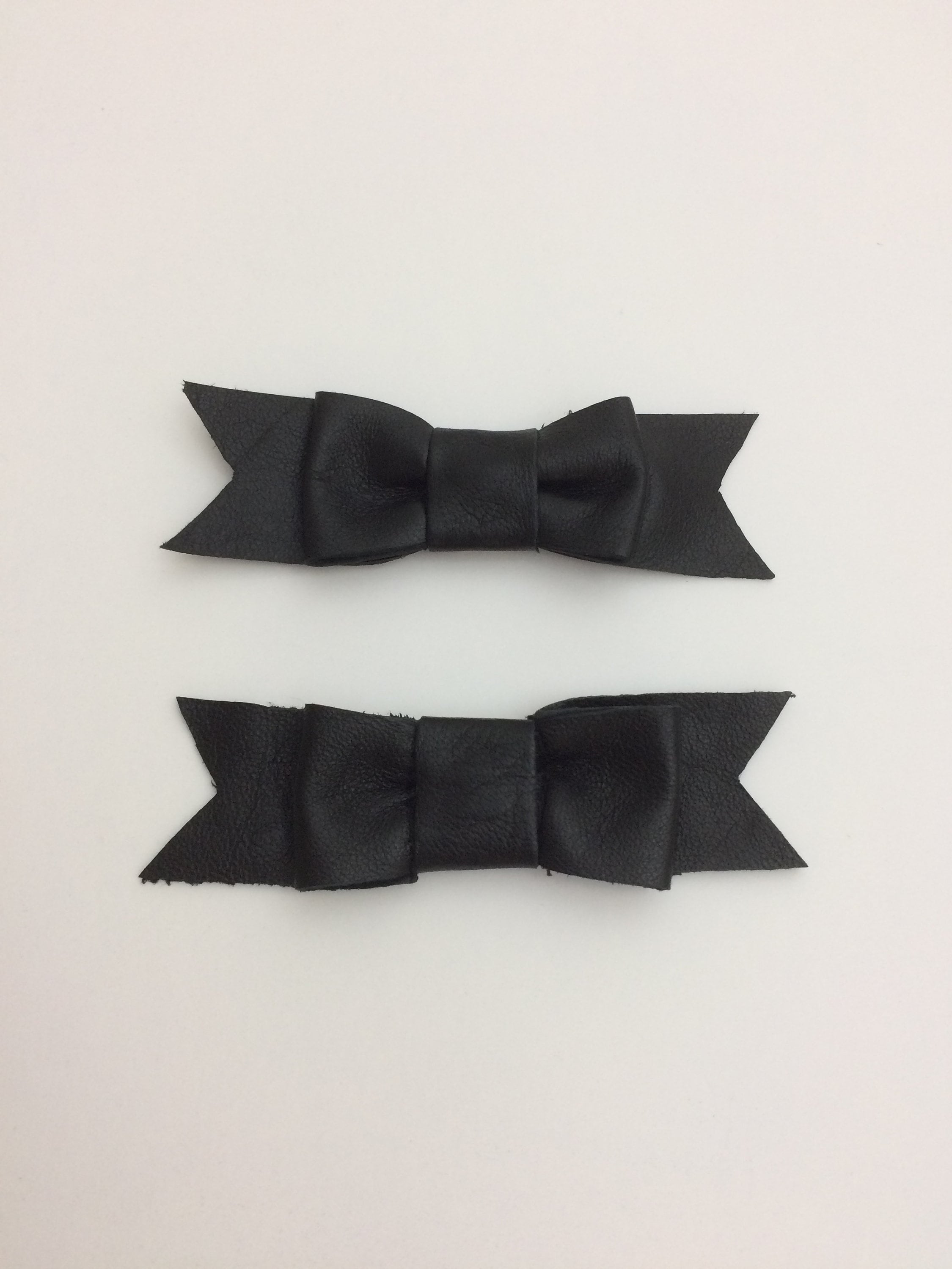 Black Leather Bow Shoe Clips, Shoe Decorations - Etsy