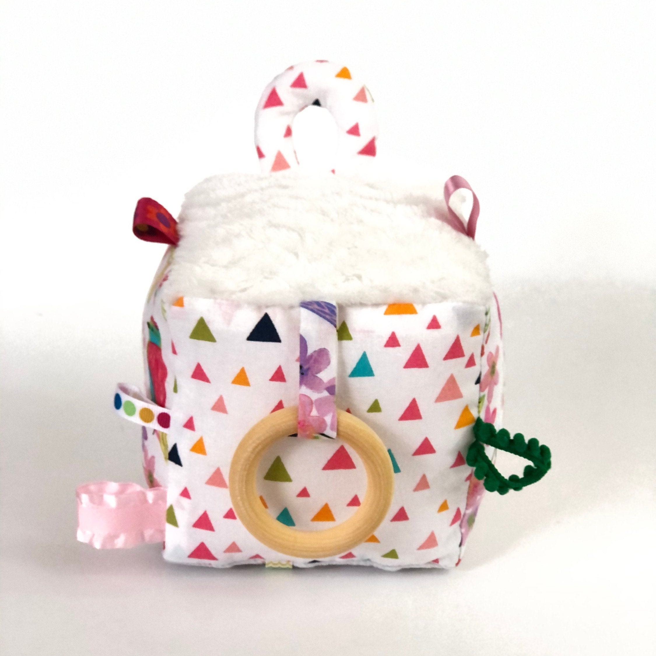 Activity Baby Soft Block, Sensory Cube, Fabric Cube Toy, Montessori ...
