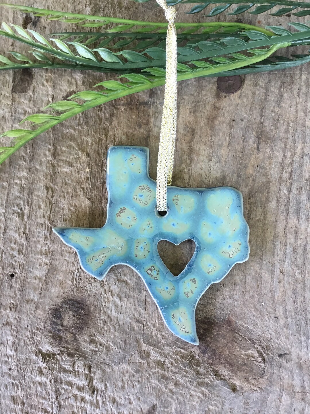 Handmade State Pottery Ornaments Texas - Etsy