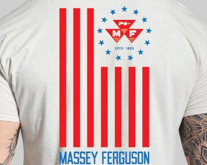 Massey Ferguson Flag Shirt Front & Back Unisex Shirt / Tractor Shirt ...