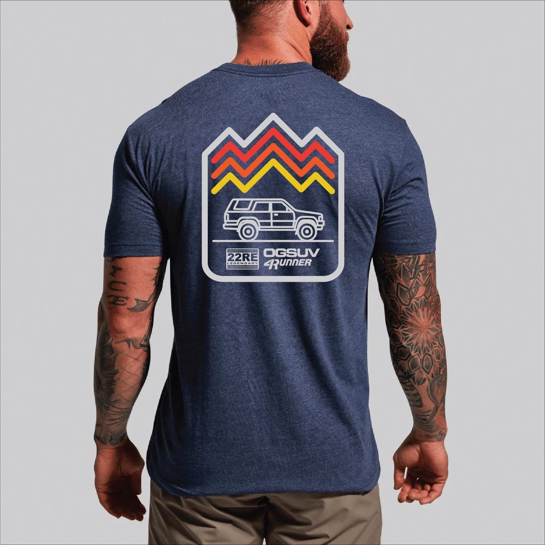 1st Gen 4runner OGSUV Mountains Blue Steel Unisex T-shirt / Toyota Gift ...