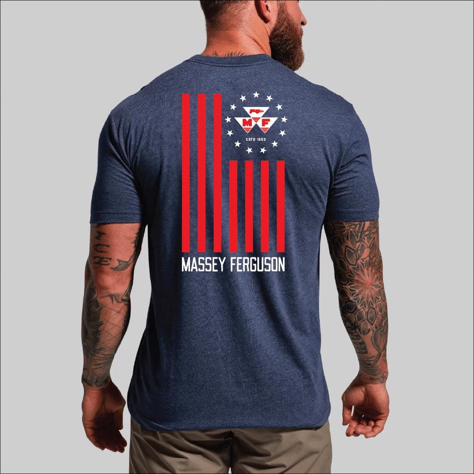Massey Ferguson Flag Shirt Front & Back Unisex Shirt / Tractor Shirt ...