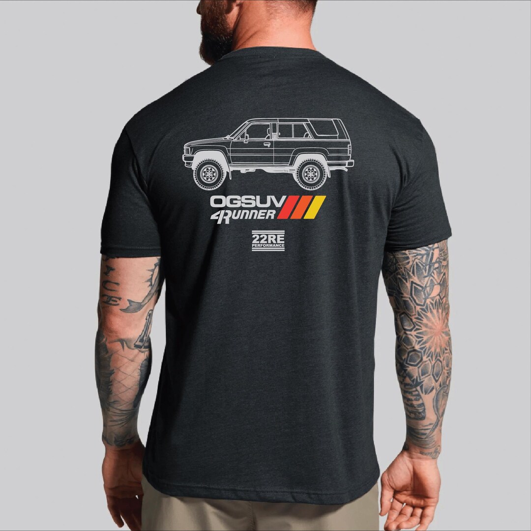 1st Gen 4runner OGSUV Side Dark Heather Unisex T-shirt / Toyota ...