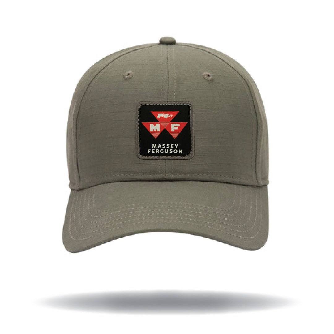 Massey Ferguson Black Patch Hat Olive Ripstop Adjustable - Etsy
