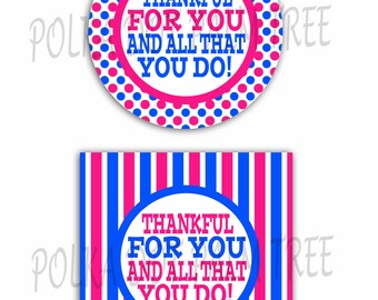 INSTANT DOWNLOAD DIY Printable Polka Dot Just Poppin By To Say | Etsy