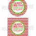 INSTANT DOWNLOAD DIY Printable Green Red Chevron Merry | Etsy