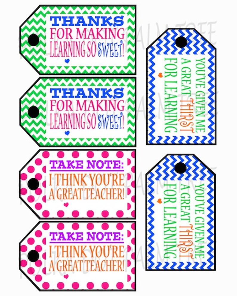 INSTANT DOWNLOAD Teacher Appreciation Gift Pack, My Teacher is 5x7 ...