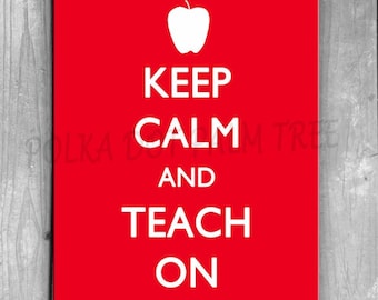 Keep Calm and Teach - Etsy