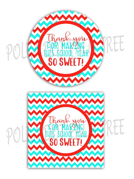 INSTANT DOWNLOAD DIY Chevron Thank You for Making This School - Etsy